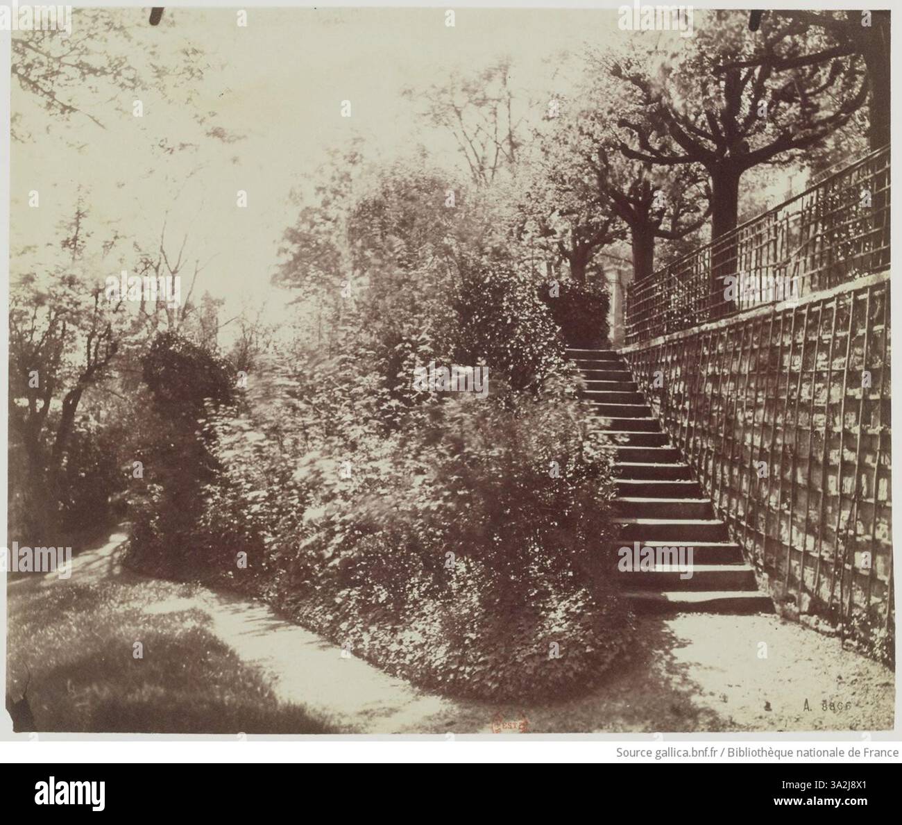 Eugène Atget’s photograph captures the serene, well-maintained gardens ...