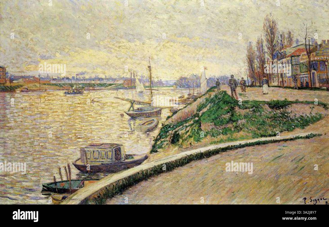 In this 20th-century work, Paul Signac captures the fluidity of water ...