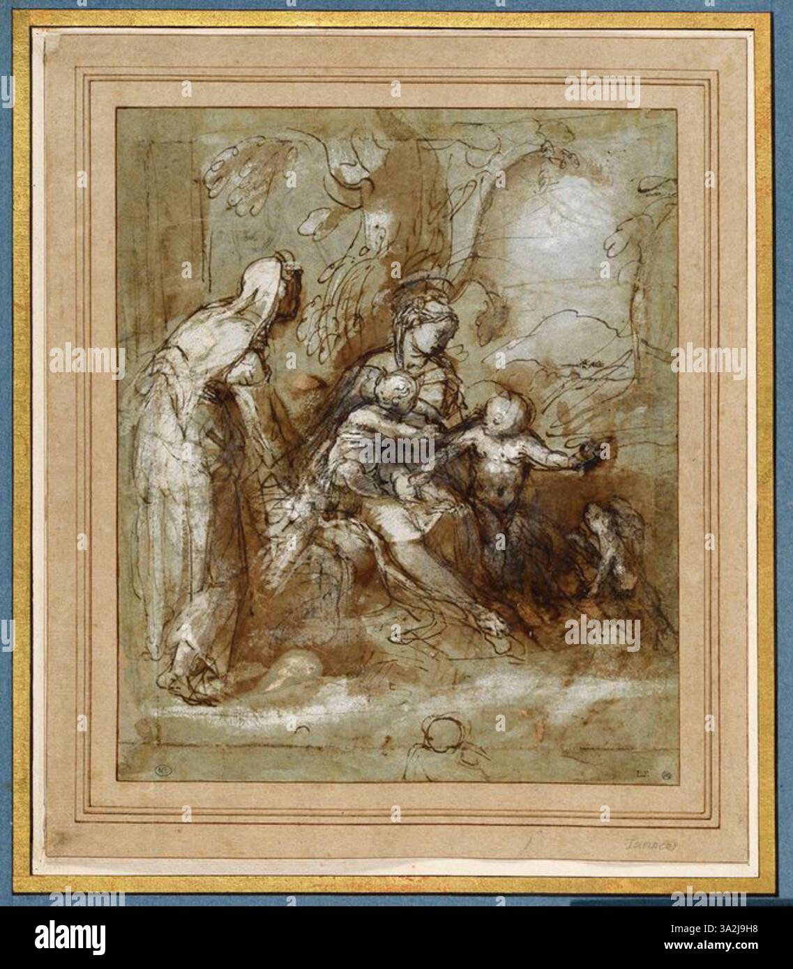 Federico Barocci’s drawing shows the Virgin Mary with the infant Jesus ...