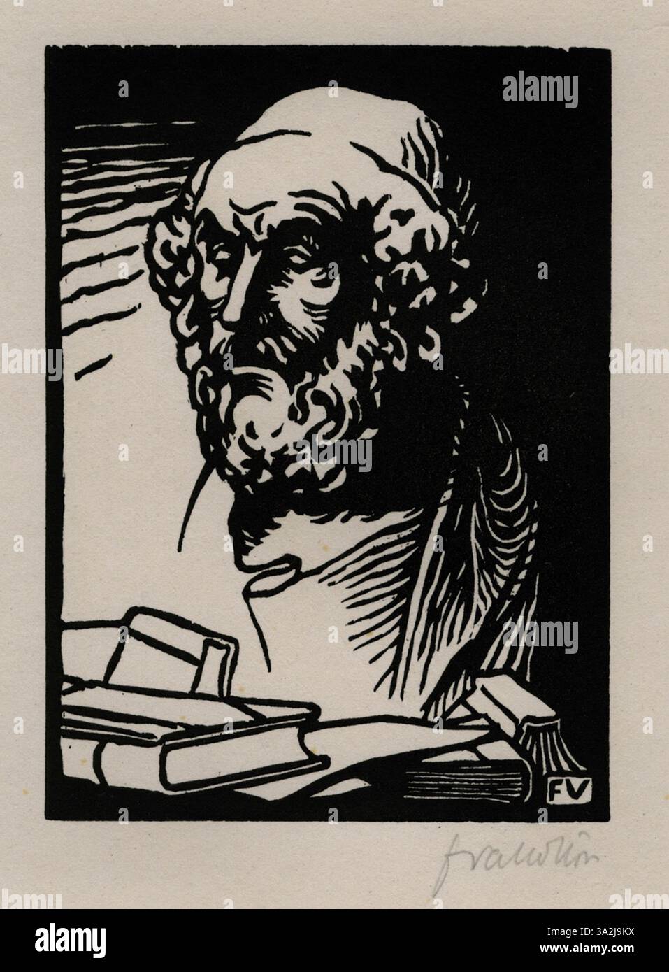 Buste d'Homère by Félix Vallotton is a sculptural portrait of the Greek ...