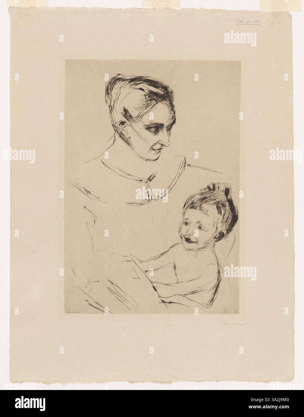 Munch's painting 'A Mother's Joy' portrays a mother with her child ...