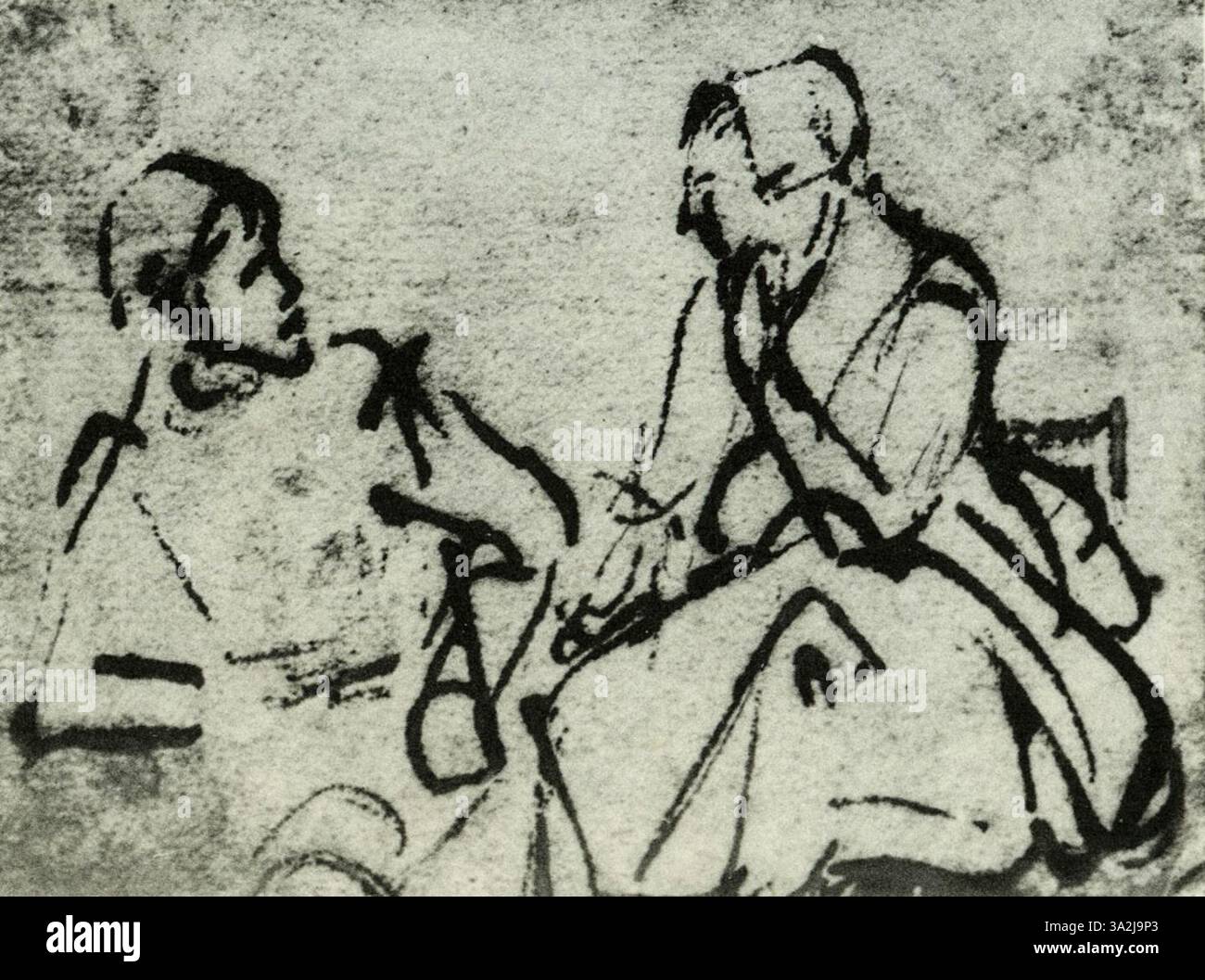This portrait by Rembrandt showcases his characteristic use of light ...