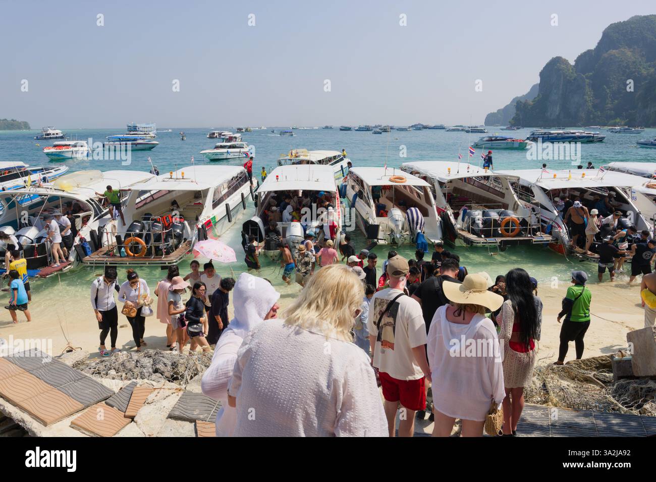Island hopping tourist boats over hi-res stock photography and images ...