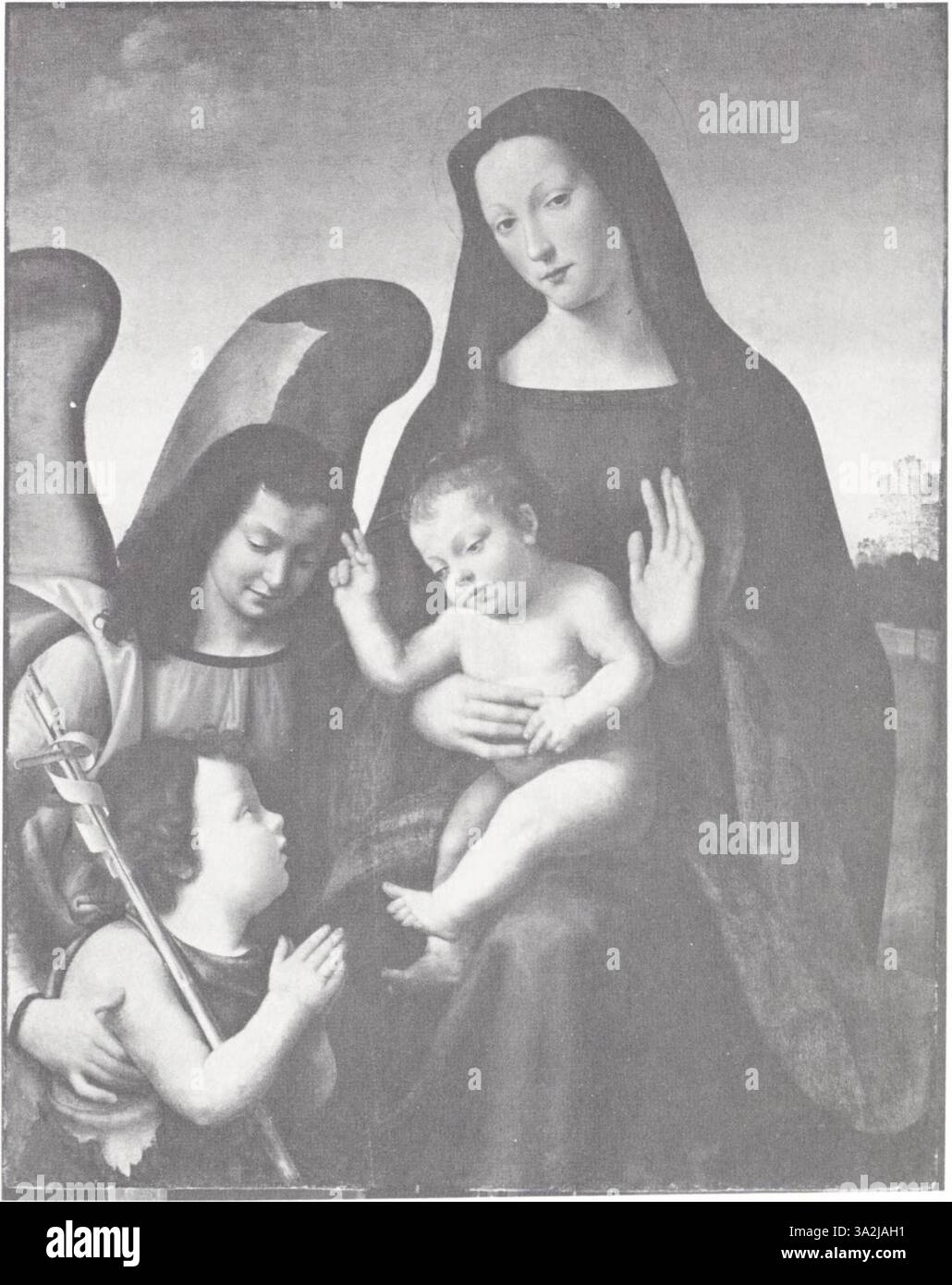 'Borgo, fig. 021' by Mariotto Albertinelli shows a peaceful rural village, with a focus on the ...