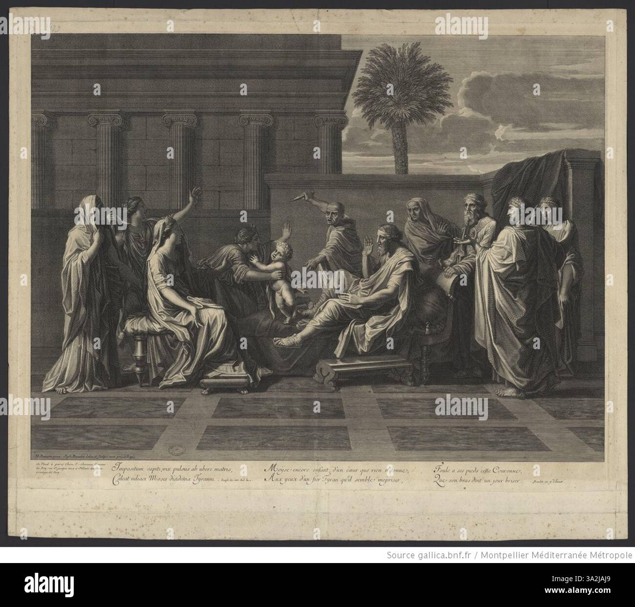 Moïse foulant aux pieds la couronne de Pharaon by Étienne Baudet ...