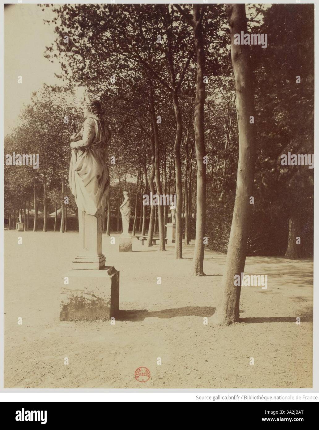 Eugène Atget’s photograph captures a serene corner of Versailles park ...