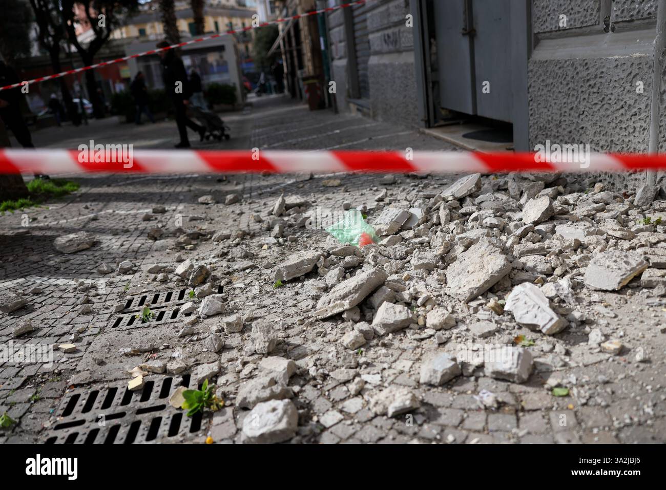 Naples, Italy. 13th Mar, 2025. Naples 13-03-2025 the day after the ...