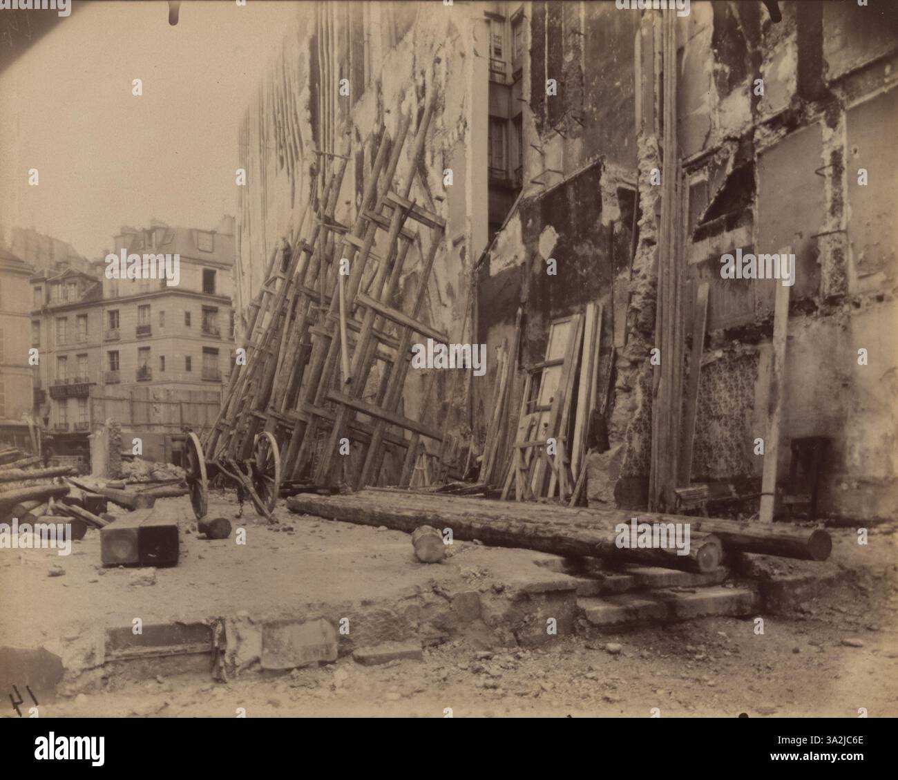 This 1913 photograph by Eugène Atget shows the former passage of the ...