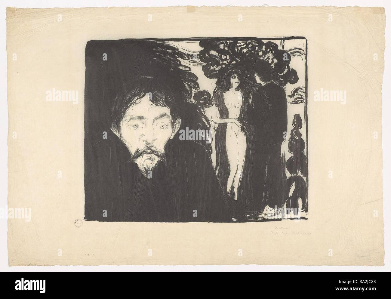 'Jealousy II' by Edvard Munch illustrates the intense emotions of ...