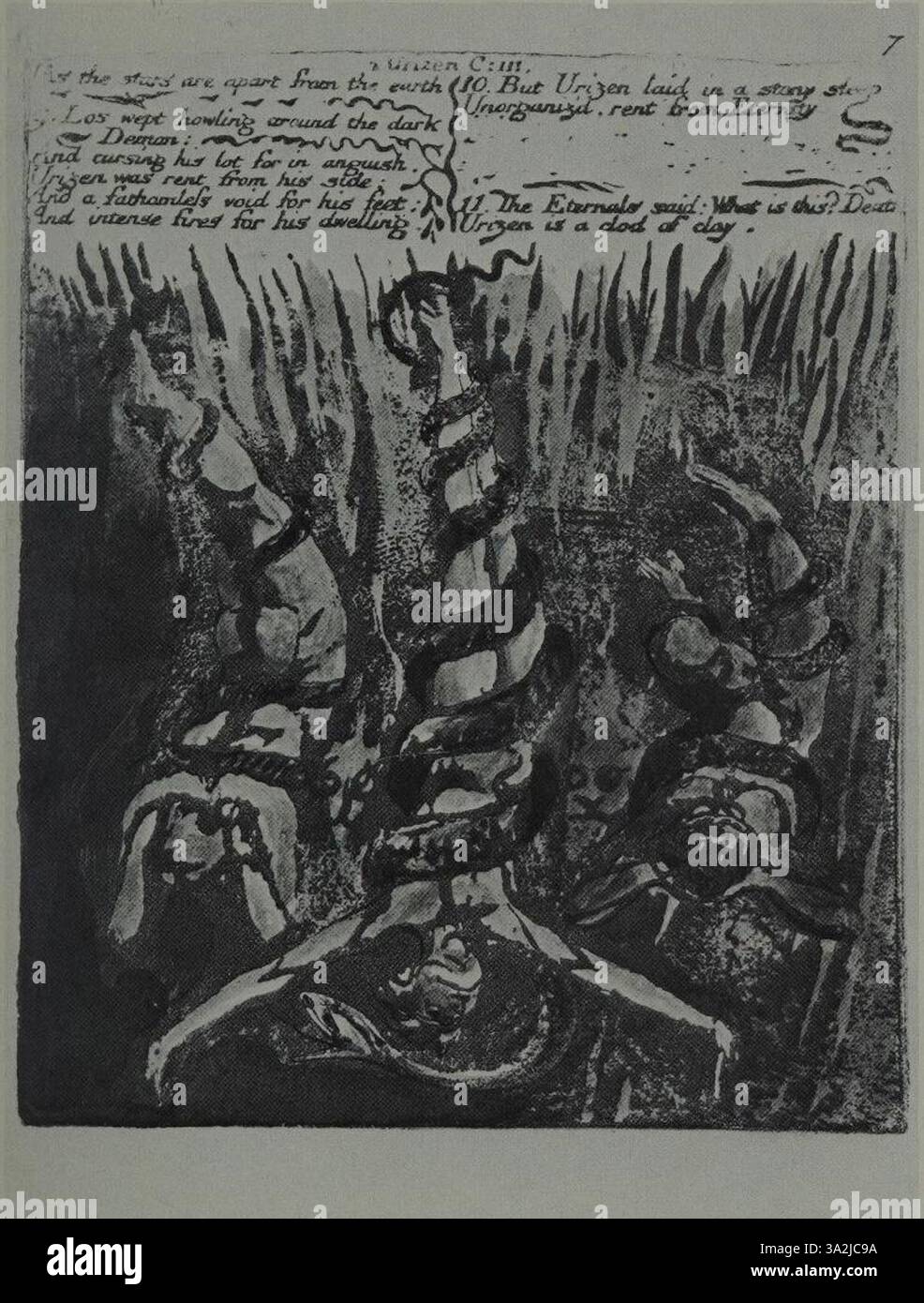 William Blake's 192 artwork captures his signature style of intricate ...