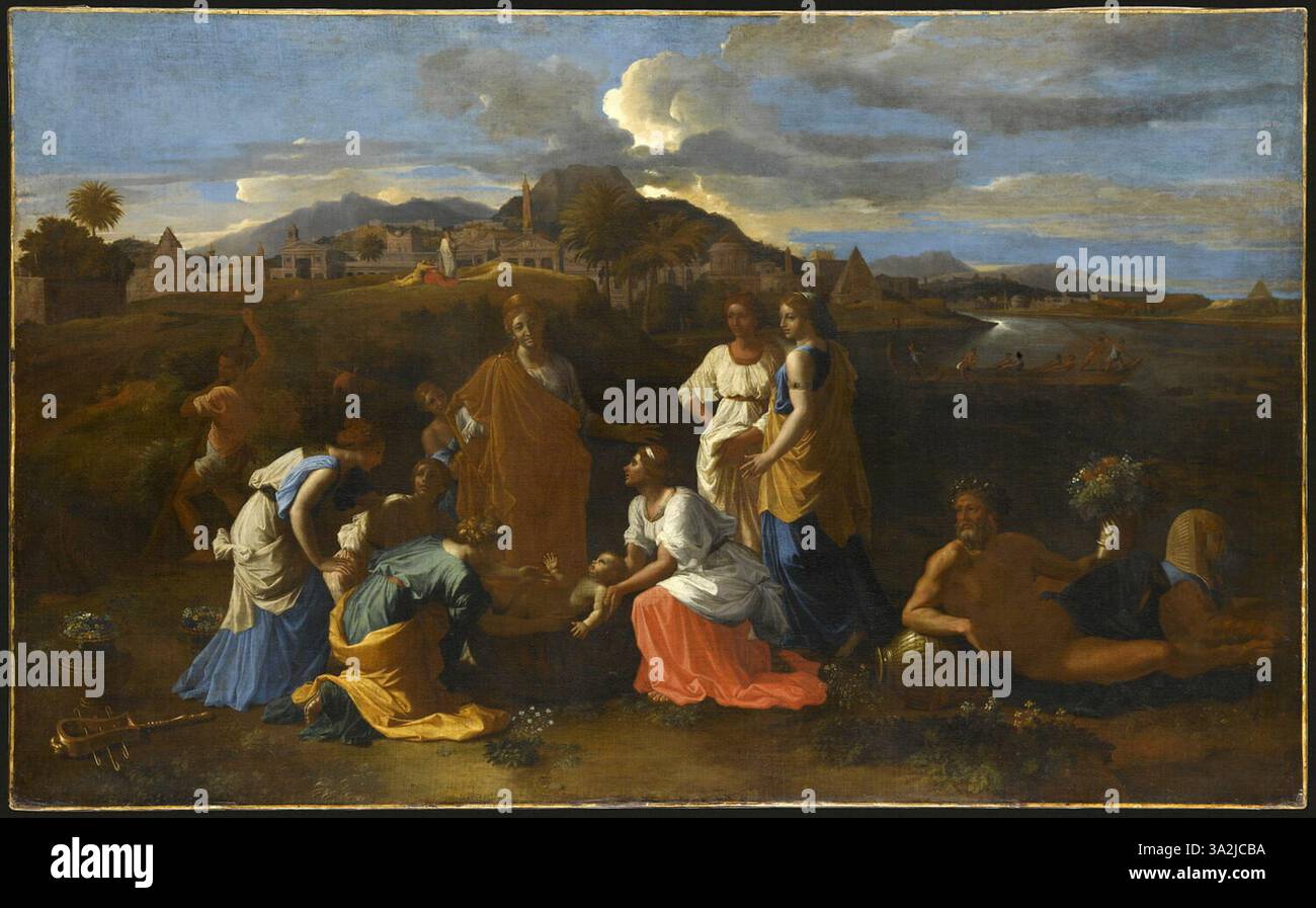 'Moïse sauvé des eaux' (Moses Saved from the River) by Nicolas Poussin ...