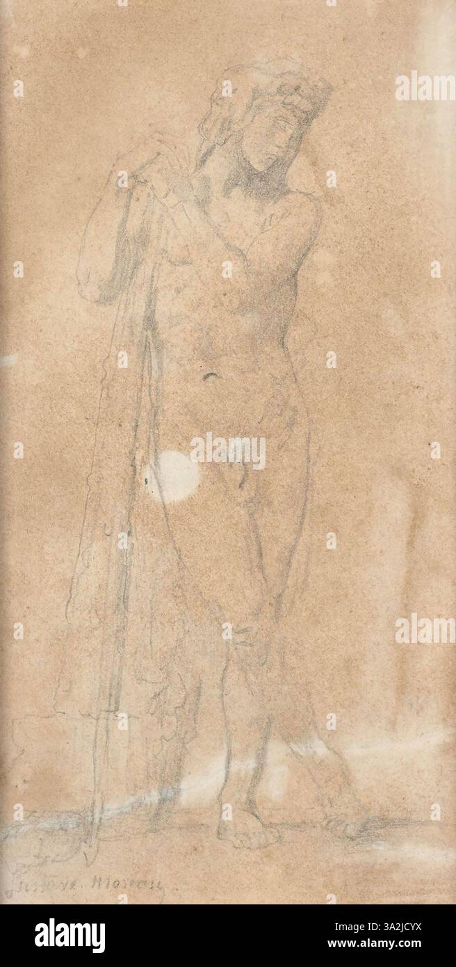 'Hercule s'appuyant sur sa massue' (Hercules leaning on his club) by ...