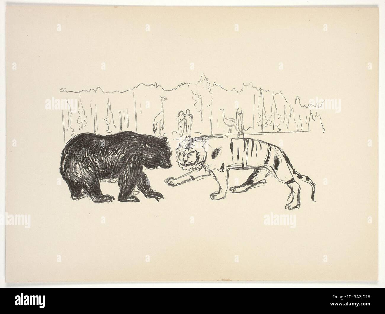 'The Tiger and the Bear' depicts the dramatic interaction between two ...
