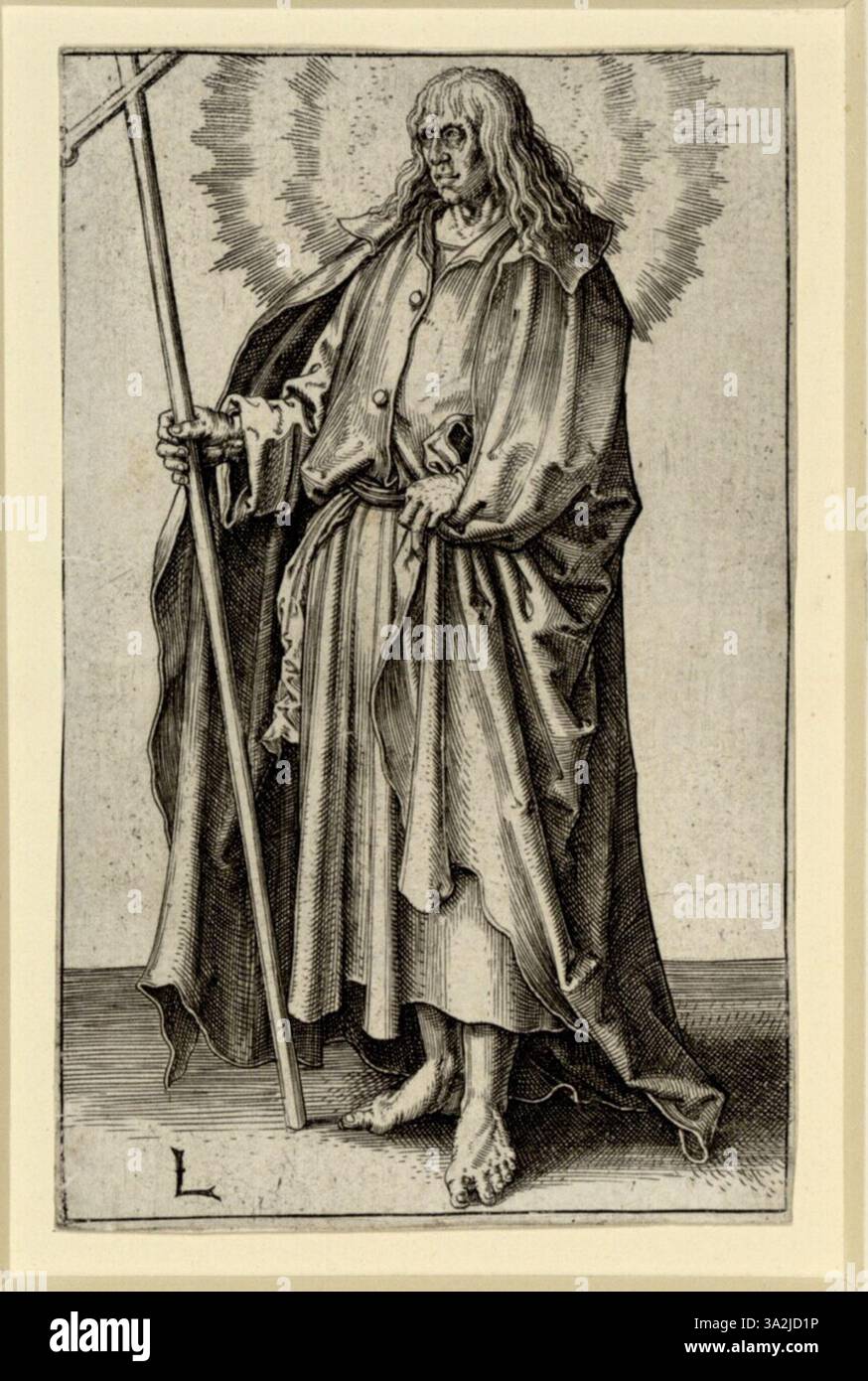 A 1992 engraving by Lucas van Leyden that illustrates the artist’s ...