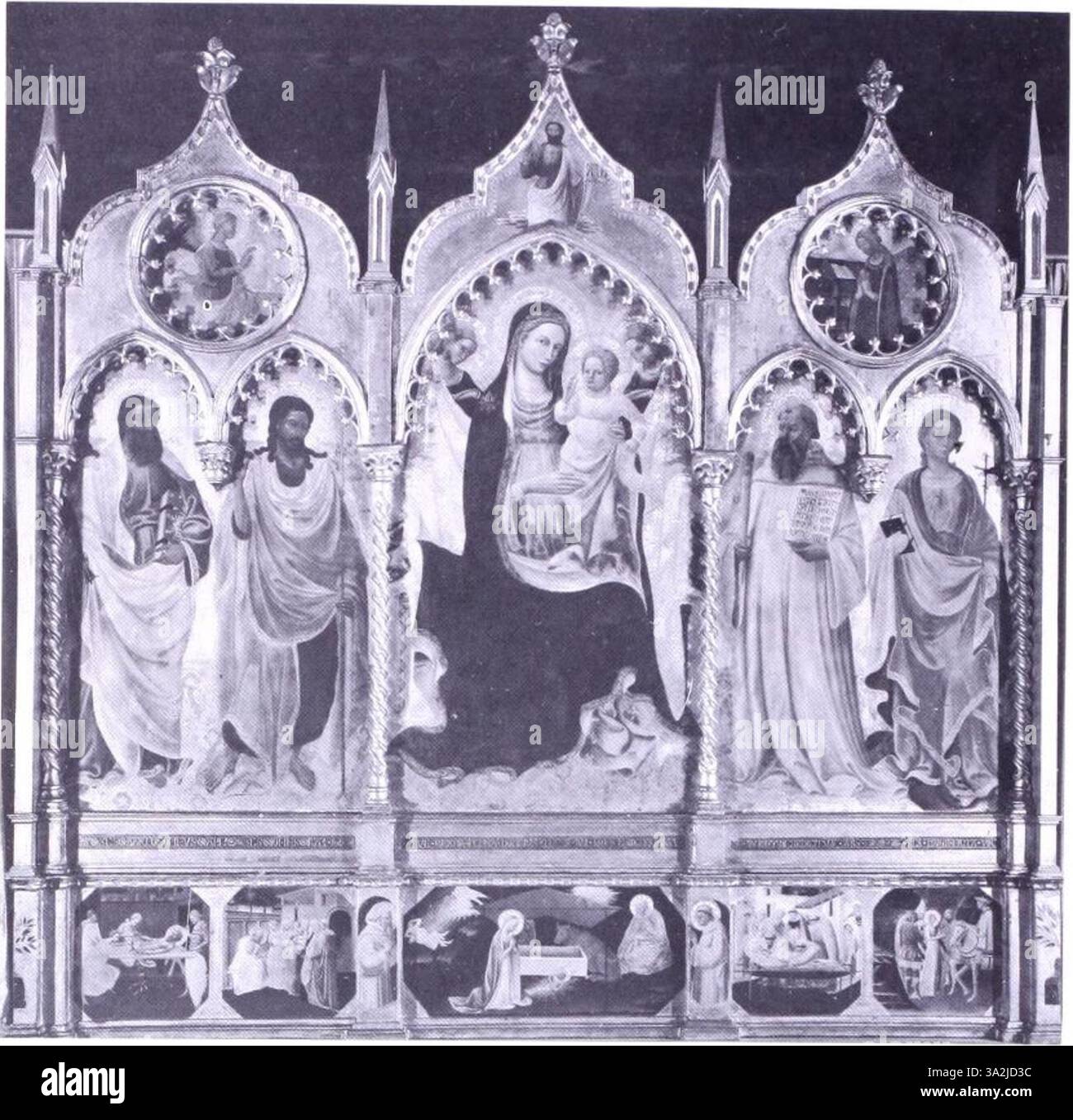 This religious painting by Lorenzo Monaco, created circa 1370-1425 ...