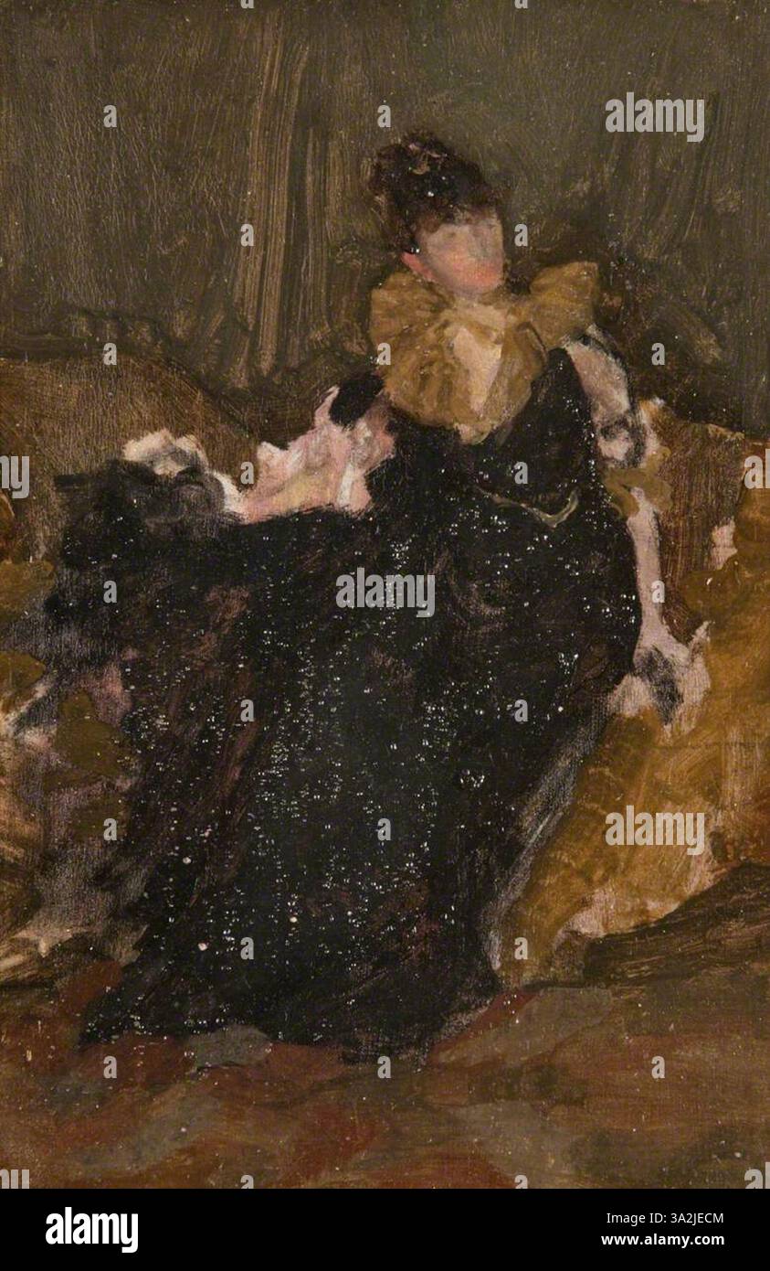 'The Gold Ruff' by James McNeill Whistler, painted between 1881 and ...