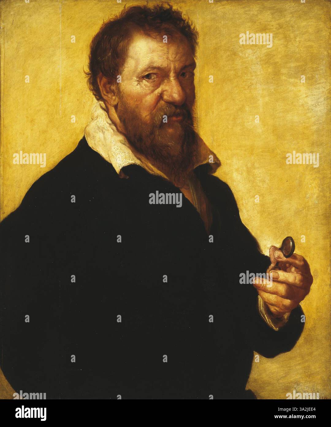 This self-portrait by Lambert Lombard presents the artist in a ...