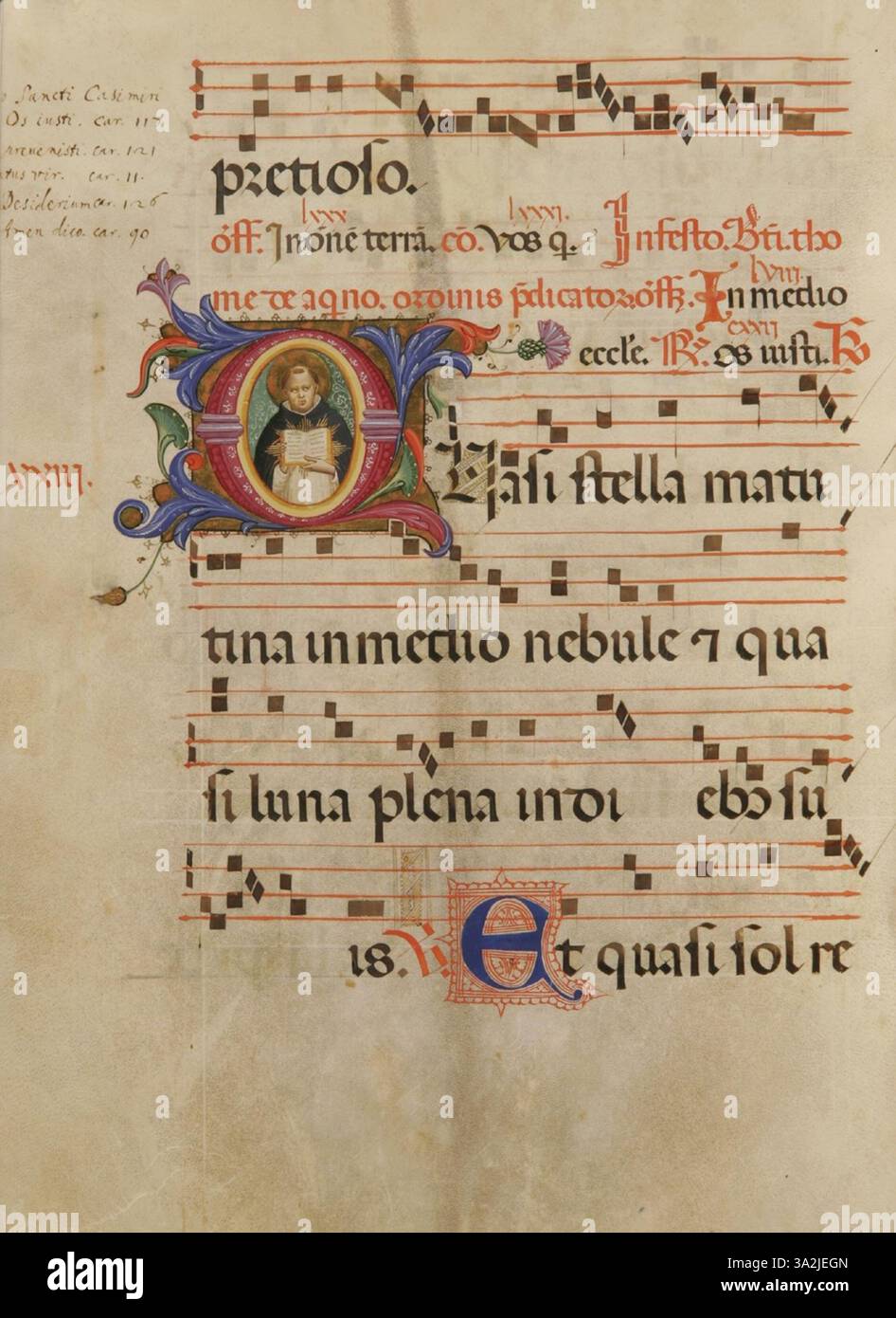 This painting of Saint Thomas Aquinas by Beato Angelico emphasizes his ...