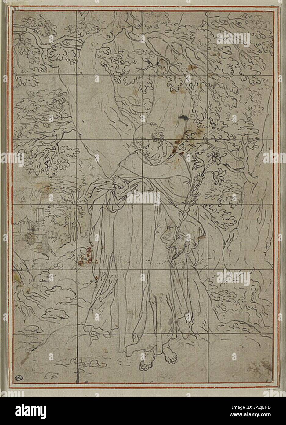 This copy by Bartholomeus Spranger shows Saint Dominic standing and ...