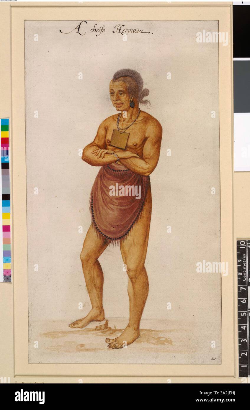 This 1906 portrait by John White depicts an Indigenous American chief ...