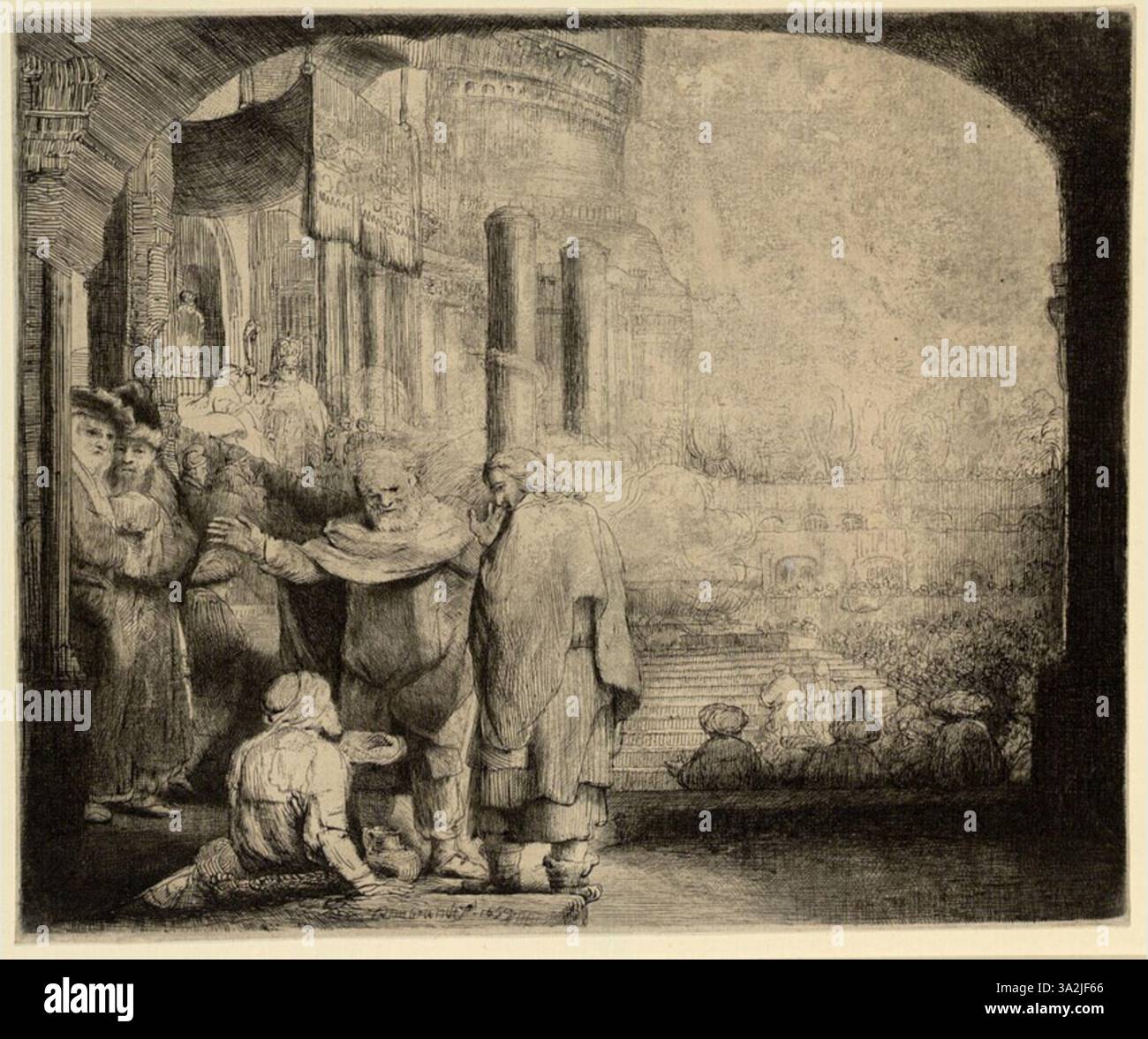 This Rembrandt painting from the Albertina collection features a ...