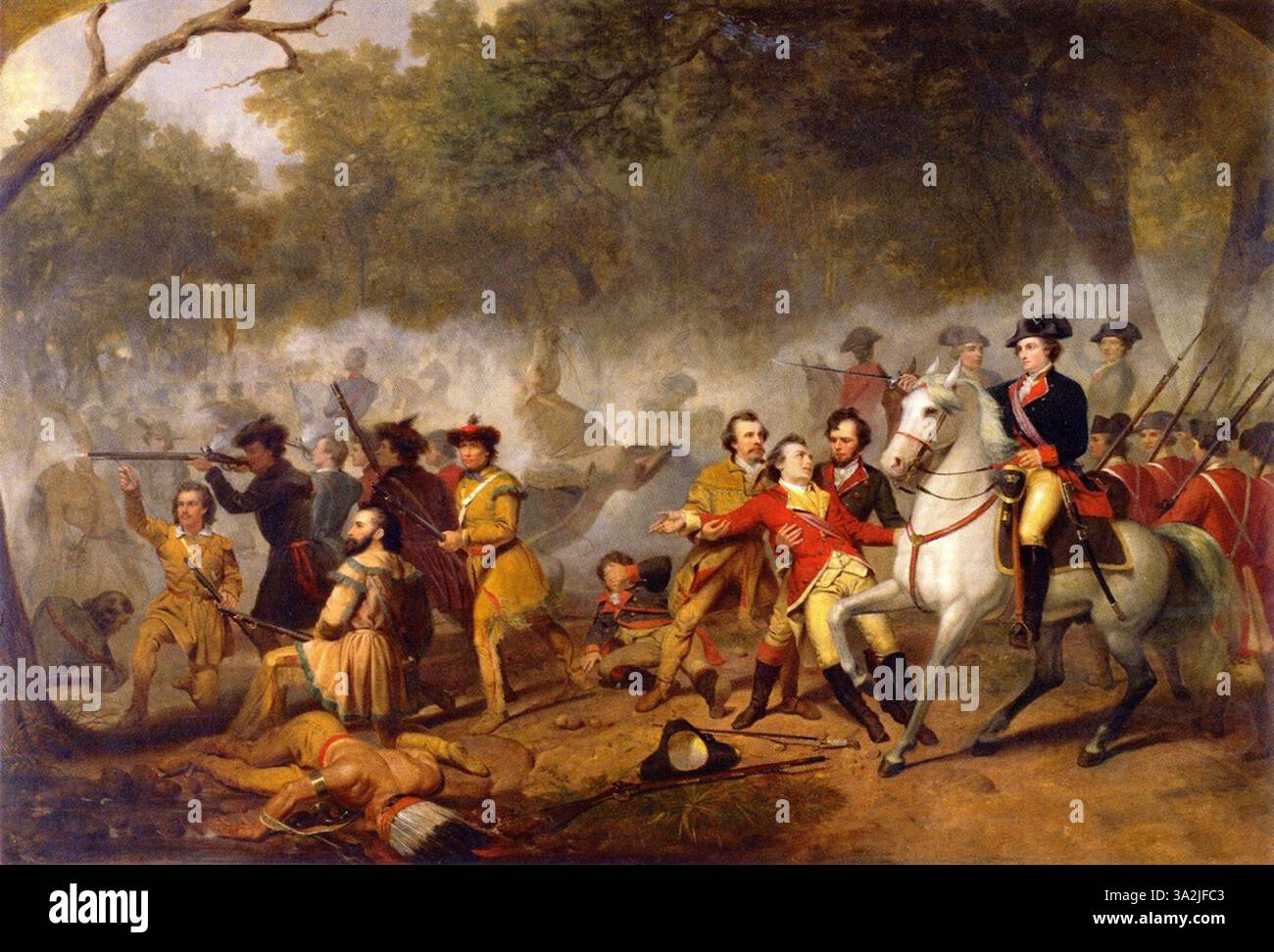 A portrait of George Washington during the French and Indian War Junius ...