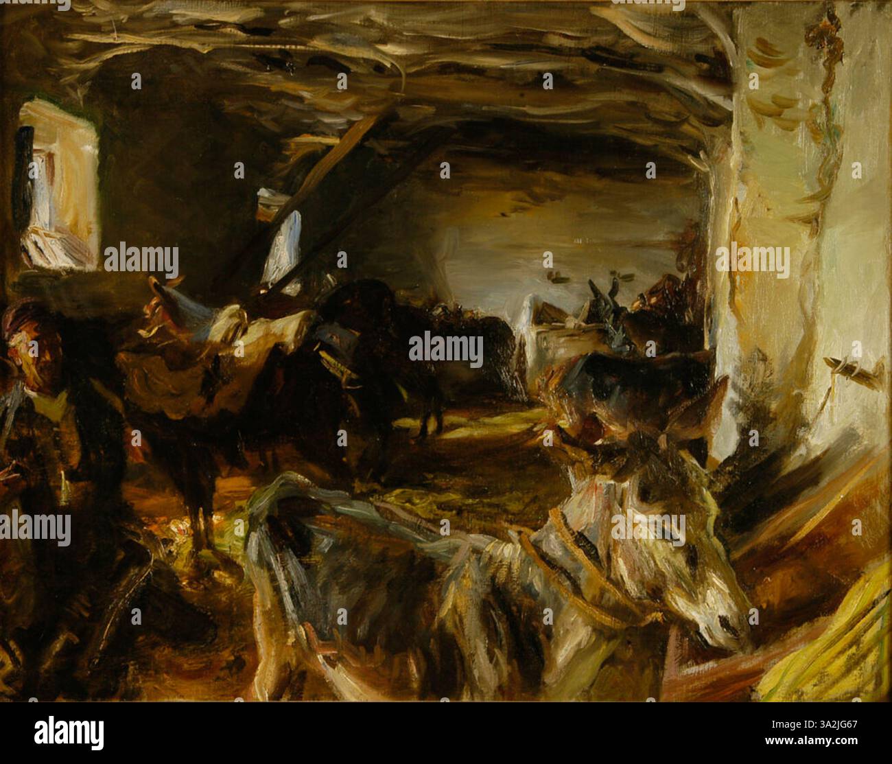 Rustic stable interior hi-res stock photography and images - Alamy