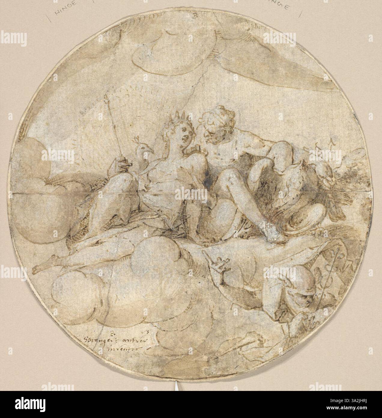 This artwork by Bartholomeus Spranger portrays Juno, Jupiter, and ...