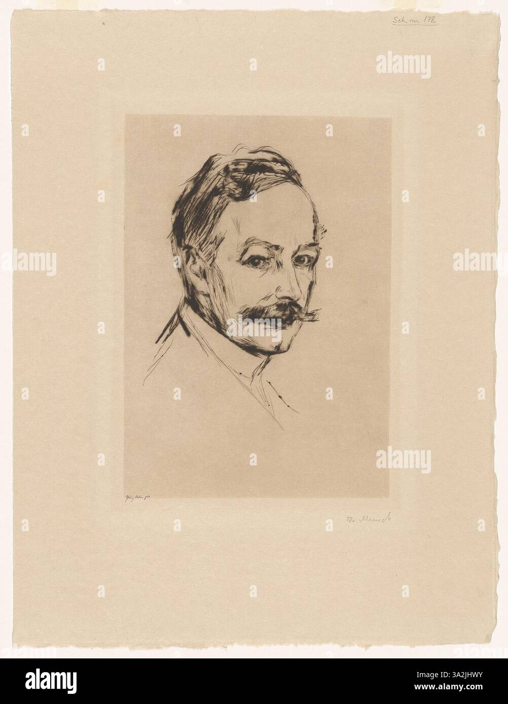 In this portrait of Dr. Max Linde, Munch captures the subject with a ...