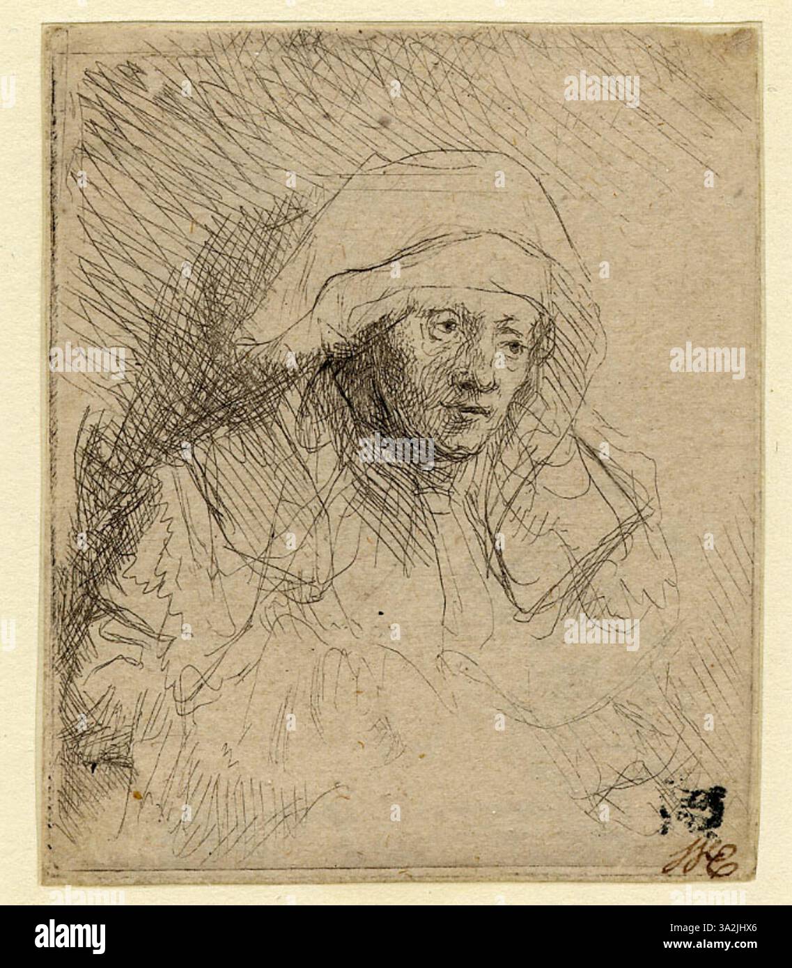 This 1842 etching by Rembrandt captures the subject’s emotional state ...