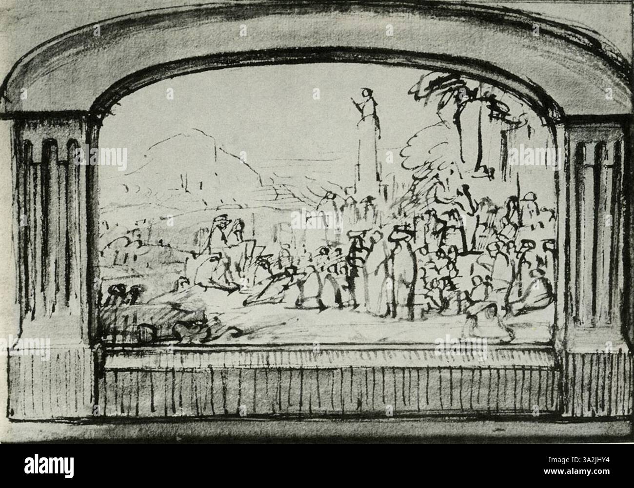 In this work, Rembrandt uses contrasting light and shadow to highlight ...