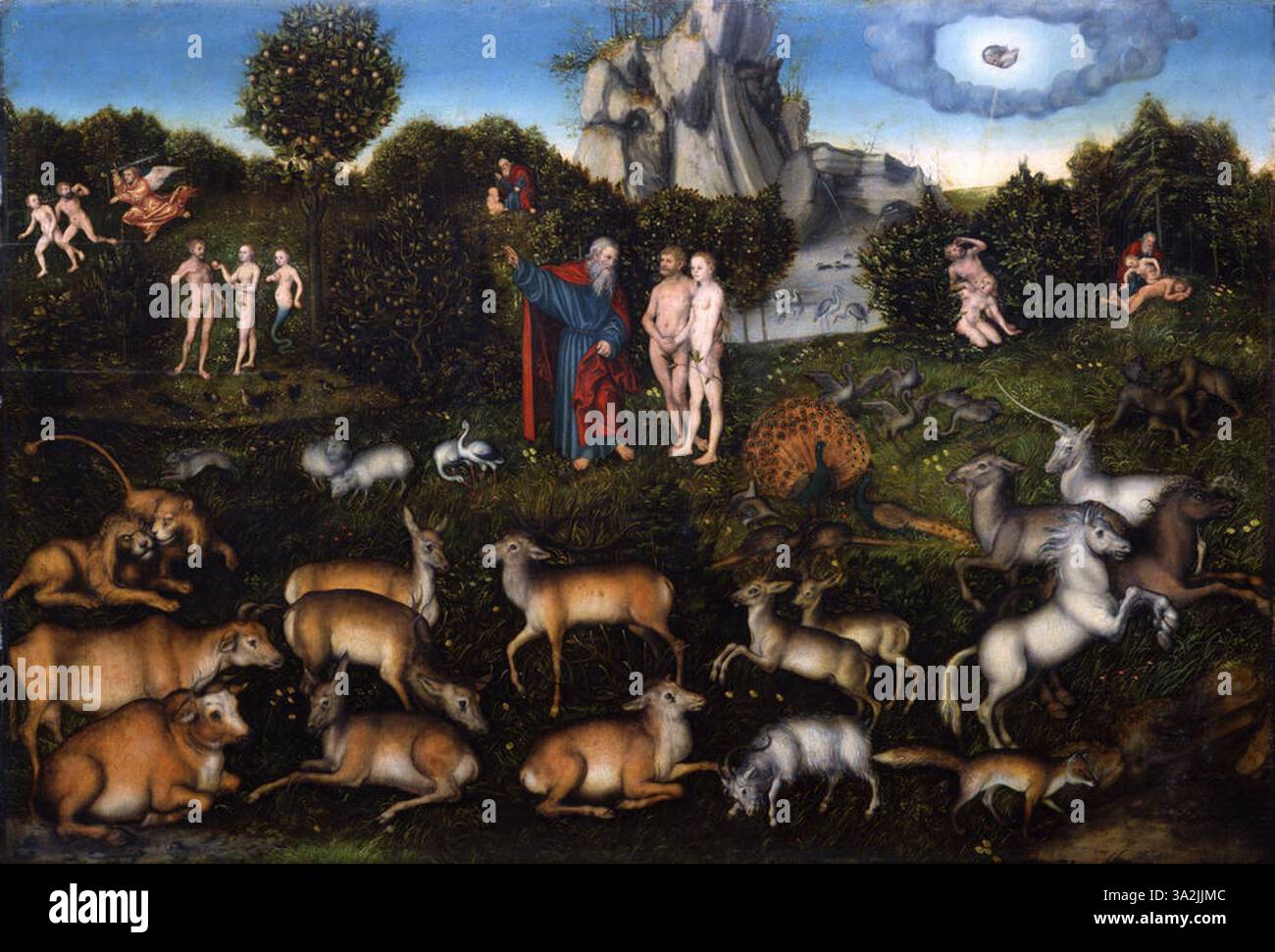 Lucas Cranach the Elder’s painting 'Paradise' depicts the Garden of ...