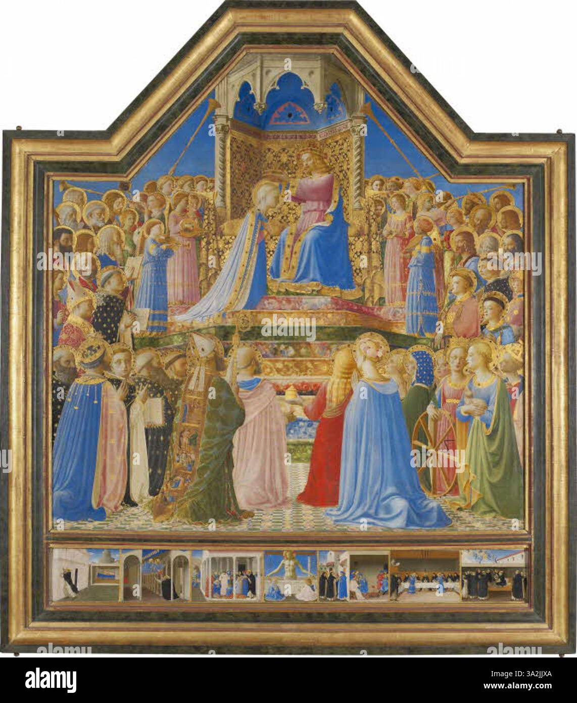 Fra Angelico’s 'The Coronation of the Virgin' illustrates the Virgin ...