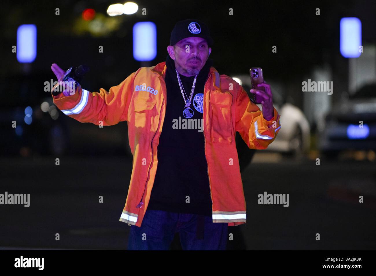 FNN (Foo News Network) reporter Ahmed Bellozo works as police respond ...