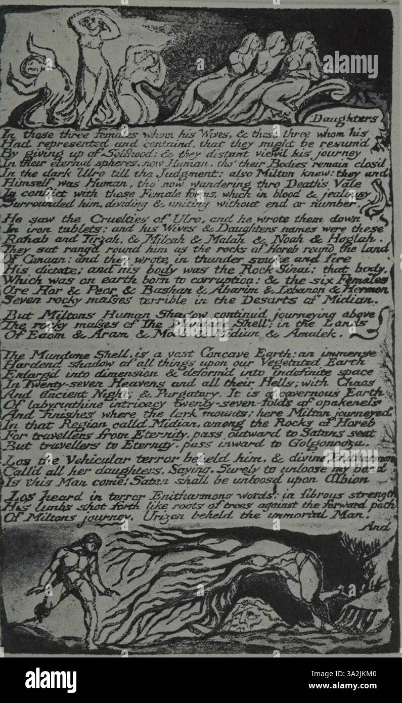 ‘Bindman 429’ by William Blake emphasizes a vivid portrayal of ...