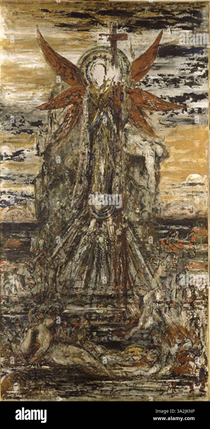 In this painting, Moreau represents a collection of broken or abandoned ...