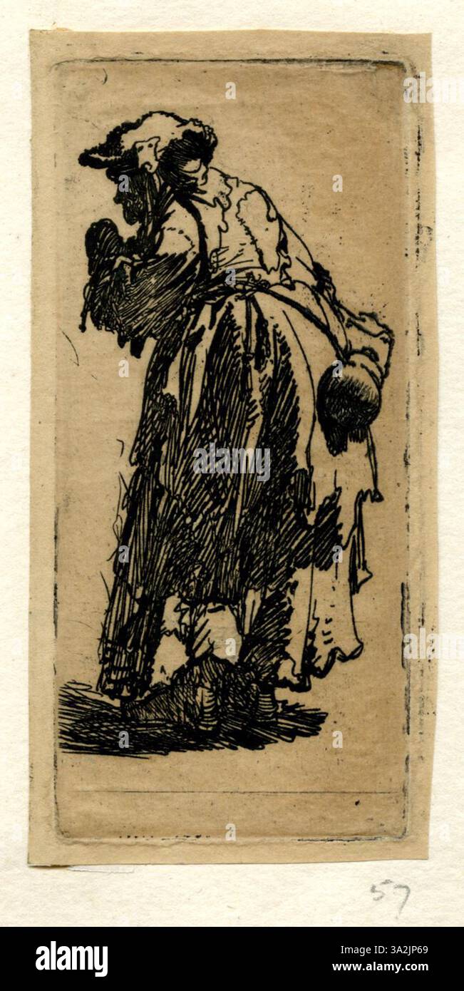 This etching by Rembrandt demonstrates his mastery of contrast ...