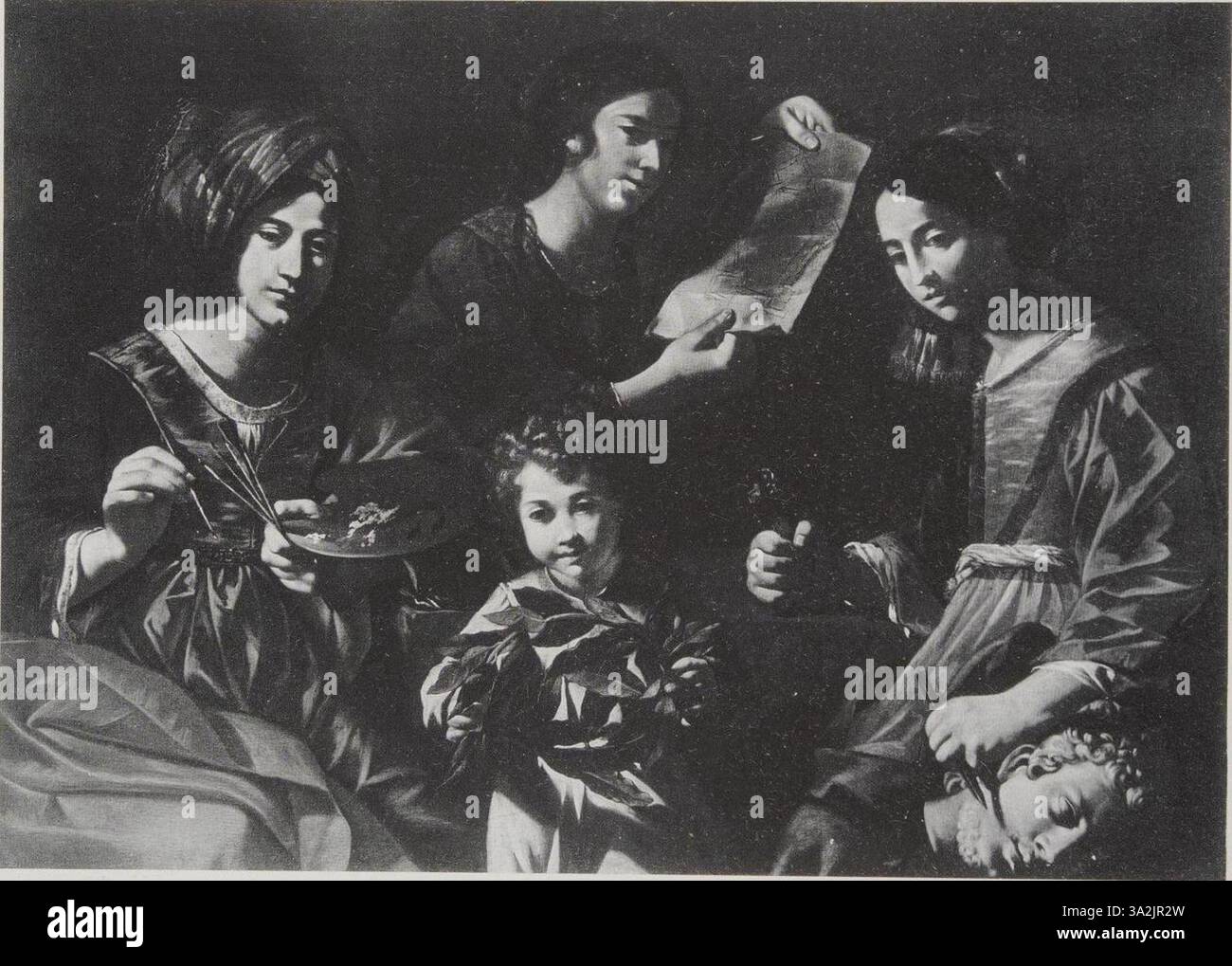 In this work attributed to Caravaggio, light and shadow are used to ...