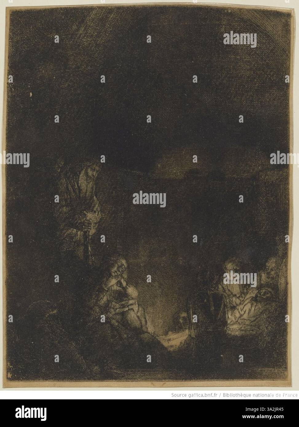 A self-portrait featuring Rembrandt’s refined technique in light and ...