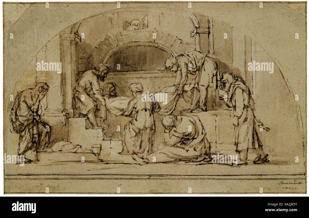 Benesch 1208 presents a figure captured in deep shadow and intense ...