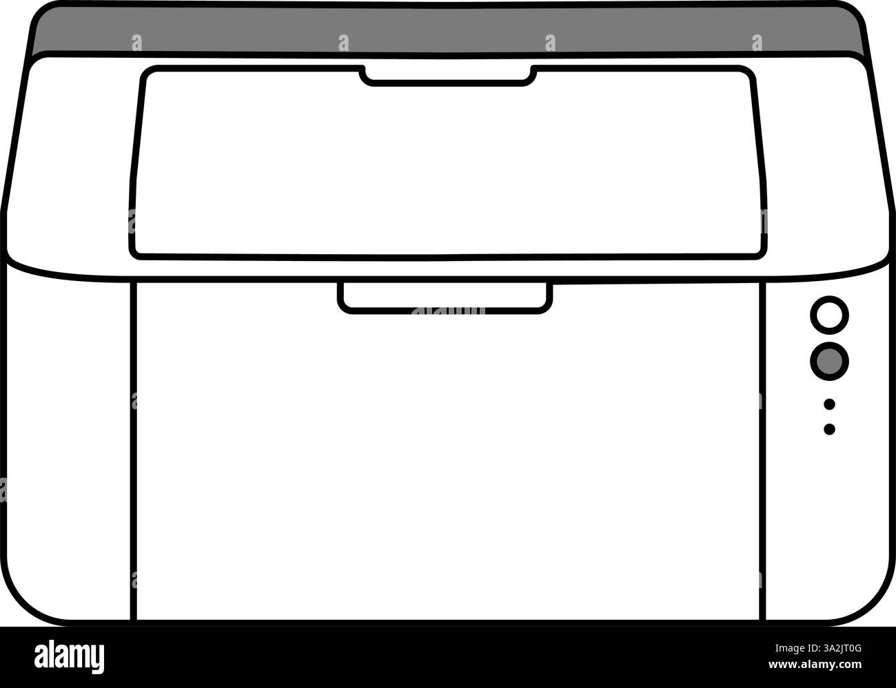 Outline Icon style mono laser printer. vector illustration Stock Vector ...