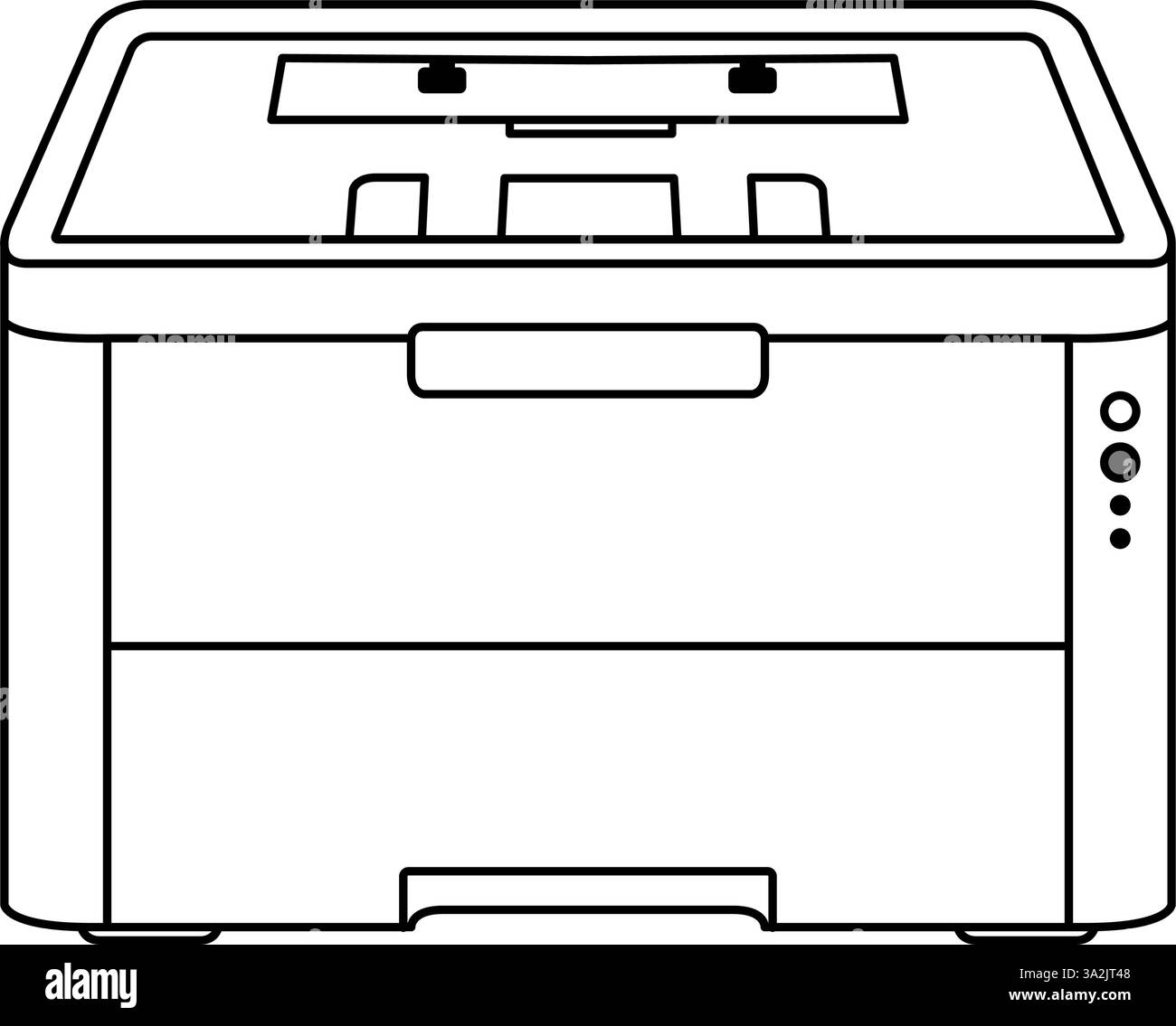 Outline Icon style multifunction laser printer. vector illustration ...