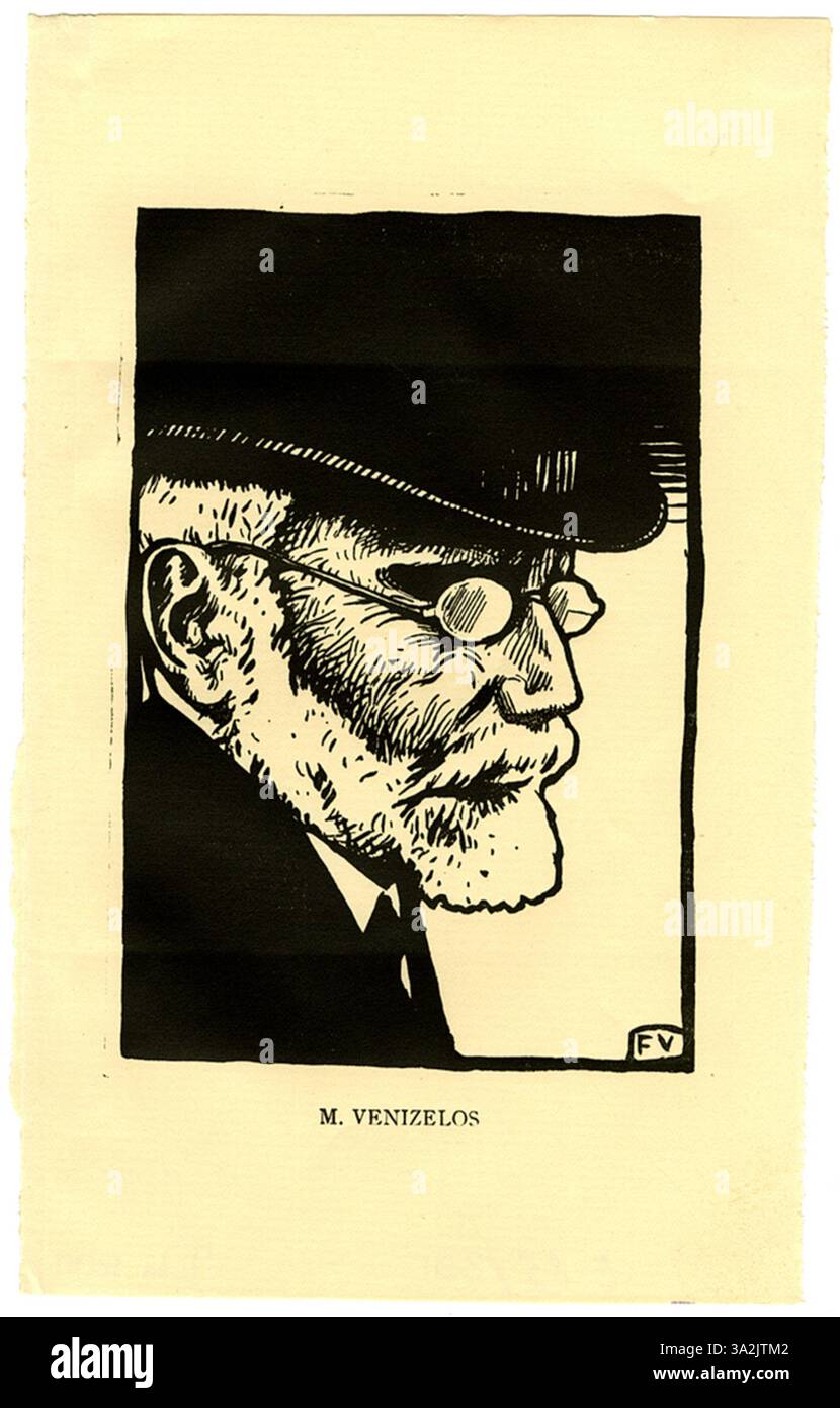 'M. Venizelos' is a portrait of the Greek statesman Eleftherios ...