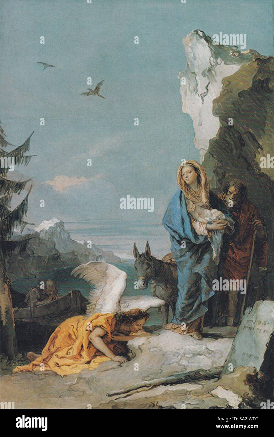 Tiepolo's 'Flight into Egypt' portrays the Holy Family's journey to ...