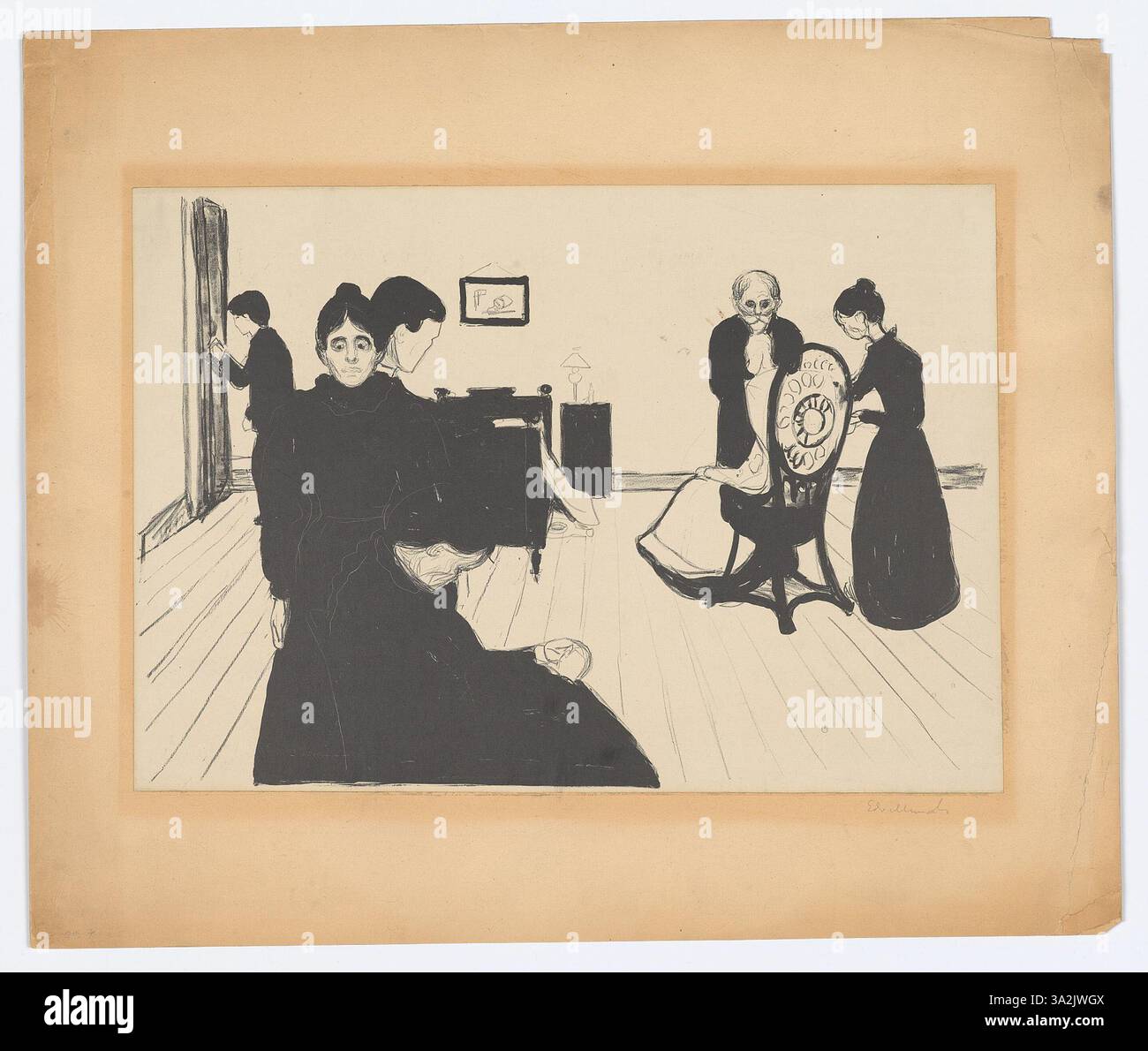 Munch’s image of death in the sickroom captures the poignant and heavy ...