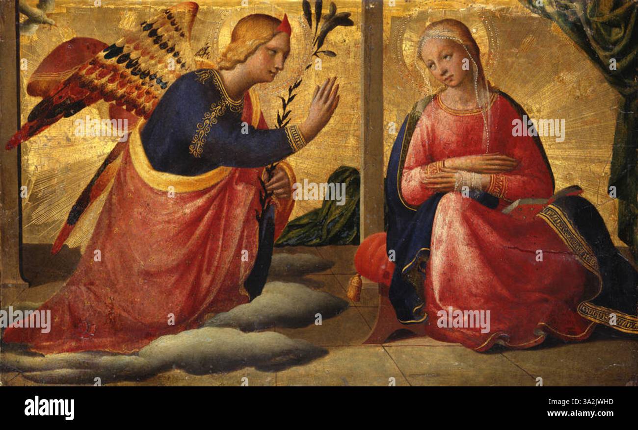 Fra Angelico’s 'Annunciation' portrays the moment of the angel Gabriel ...