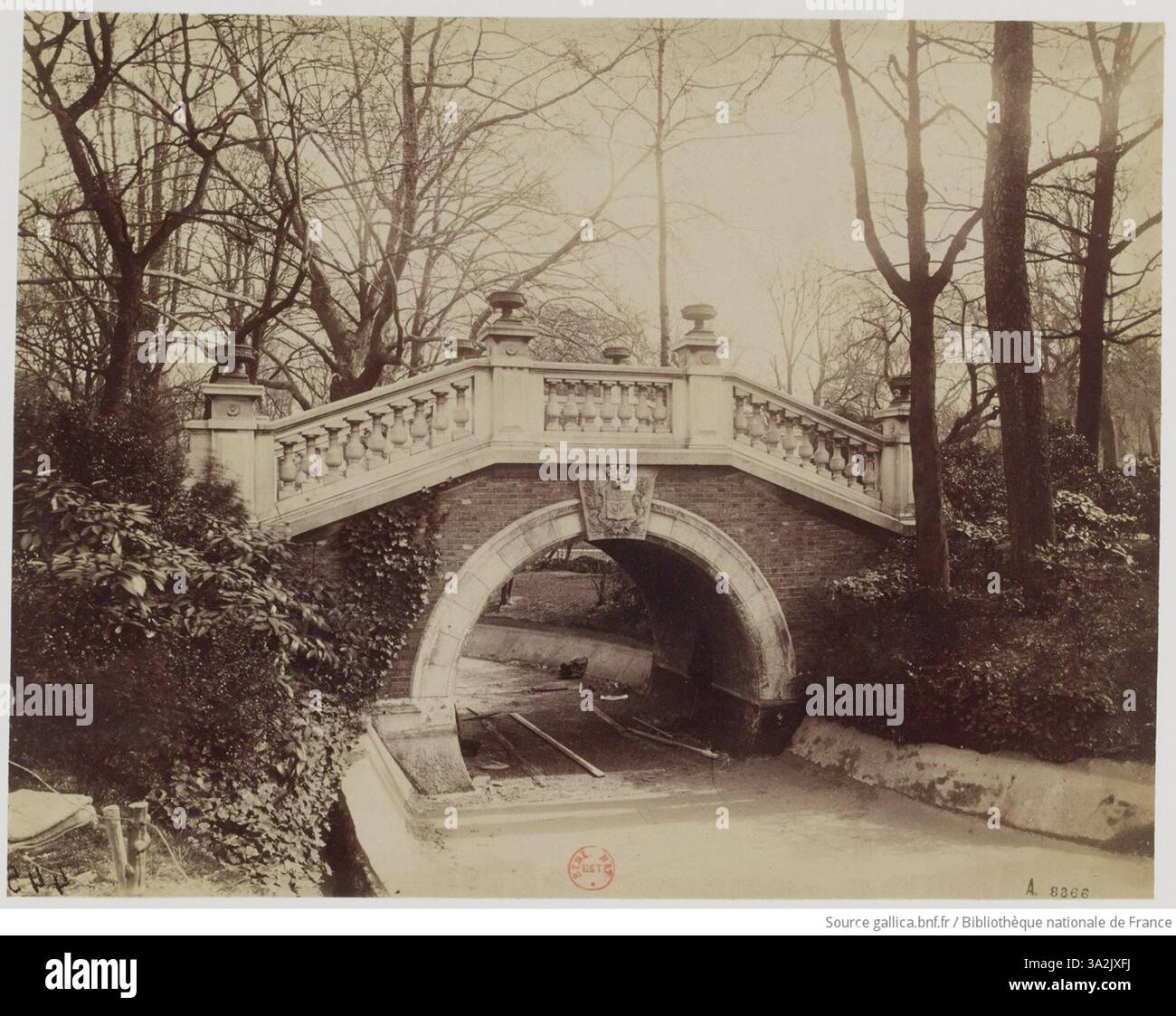 This photograph by Eugène Atget captures the formal pathways of Parc ...