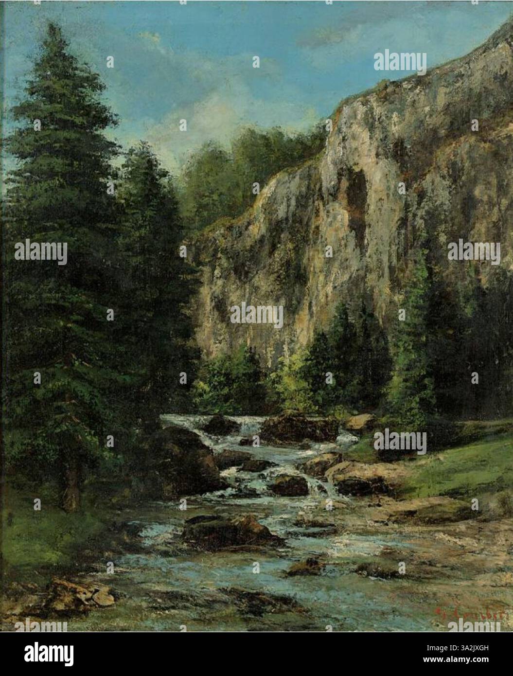 'Etude pour paysage au torrent' (Study for Landscape at the Torrent ...