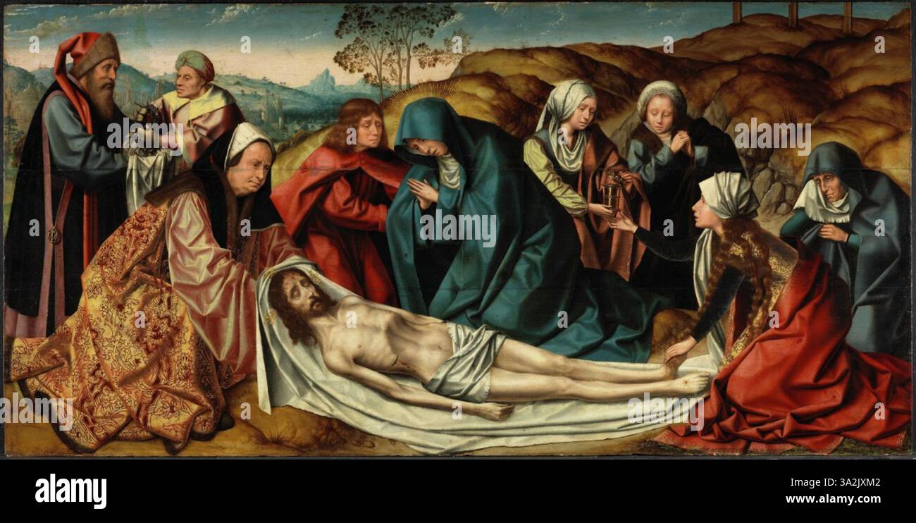 'The Lamentation' by Quinten Massys, or his circle, is a 1510 depiction of the mourning over ...