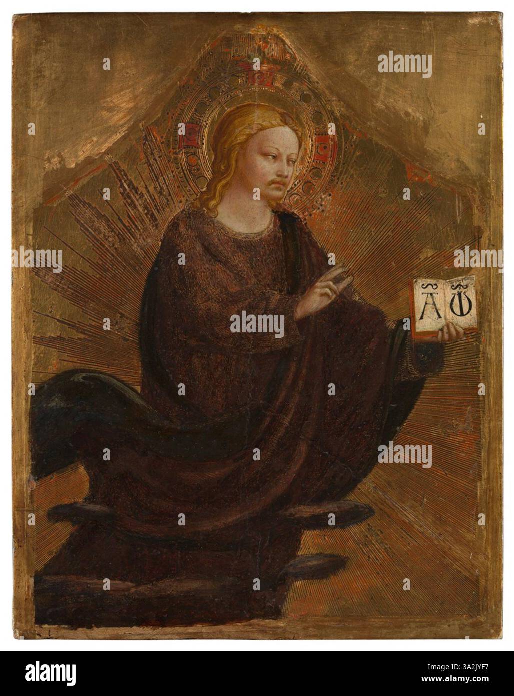 This painting by Beato Angelico shows Christ as the Blessing Redeemer ...